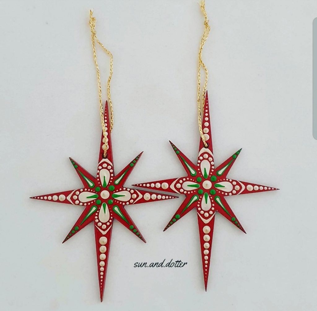 Red Star 2 - Slim 8 Points - Sun and Dotter