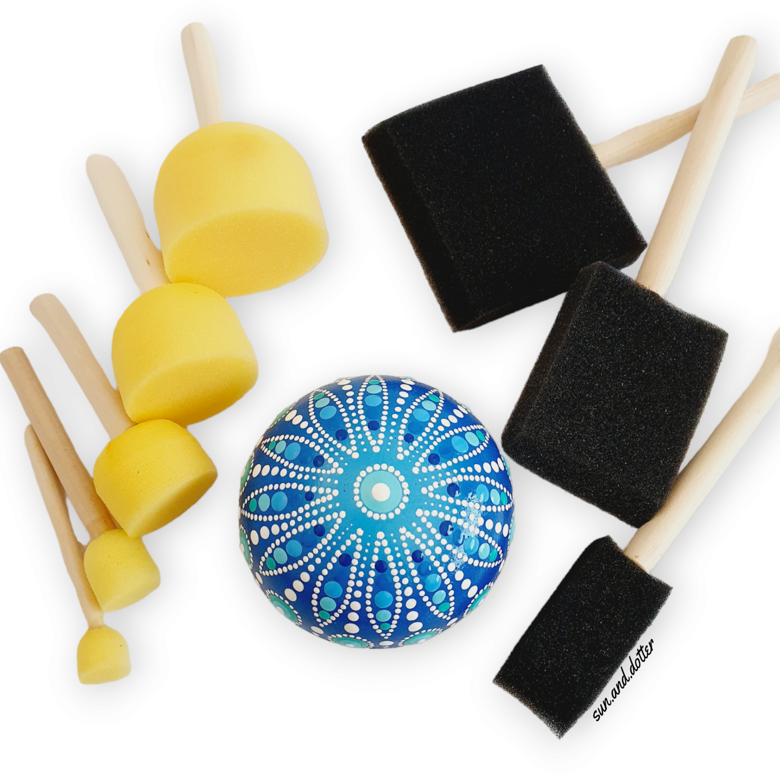 Sponge Applicator Set - Sun and Dotter