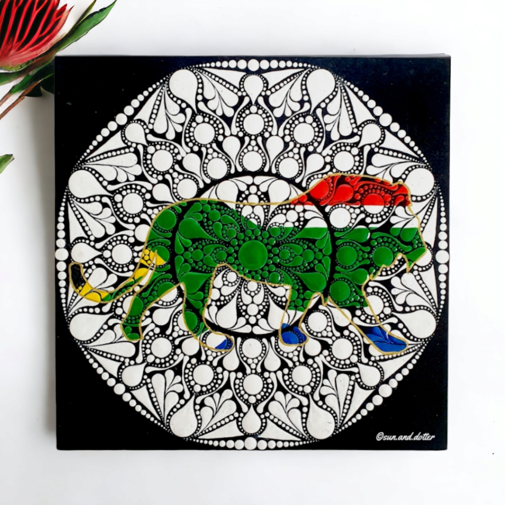 Rainbow Safari Mandala Set - Sun and Dotter